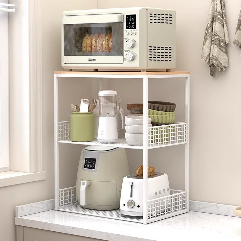 Microwave Oven Storage Rack Kitchen Table Multi-Functional Oven Stand ...