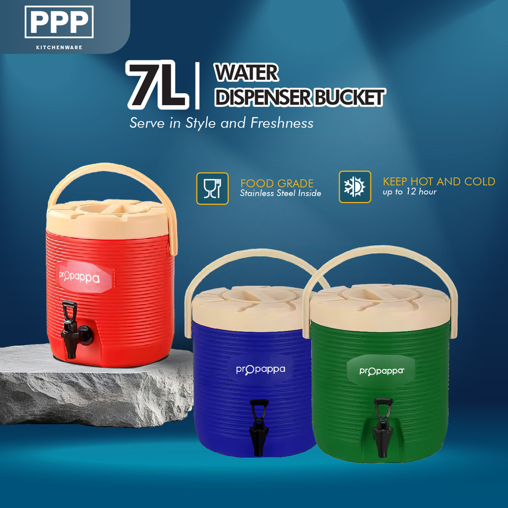 PPP - 7L Stainless Steel Water Dispenser Keep Hot&Cold | 7L Termos ...