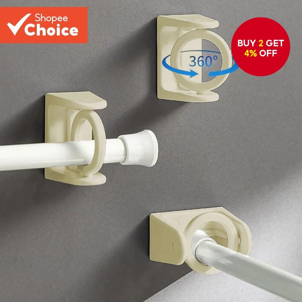 4pcs 360° Rotatable Retractable Pole Fixators - Non-Drilling Adhesive ...