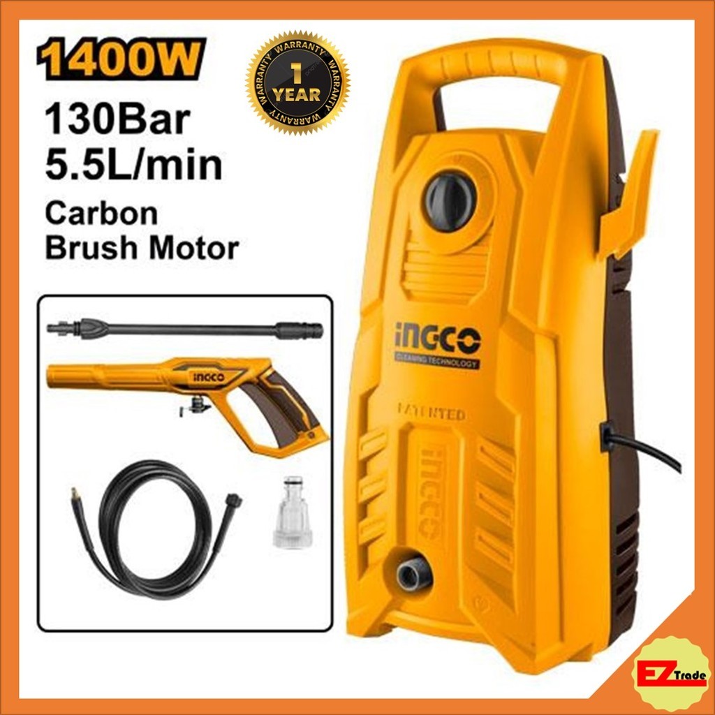 INGCO HIGH PRESSURE WASHER MAX.130BAR HPWR14008 (AIR-COND CLEANING ...