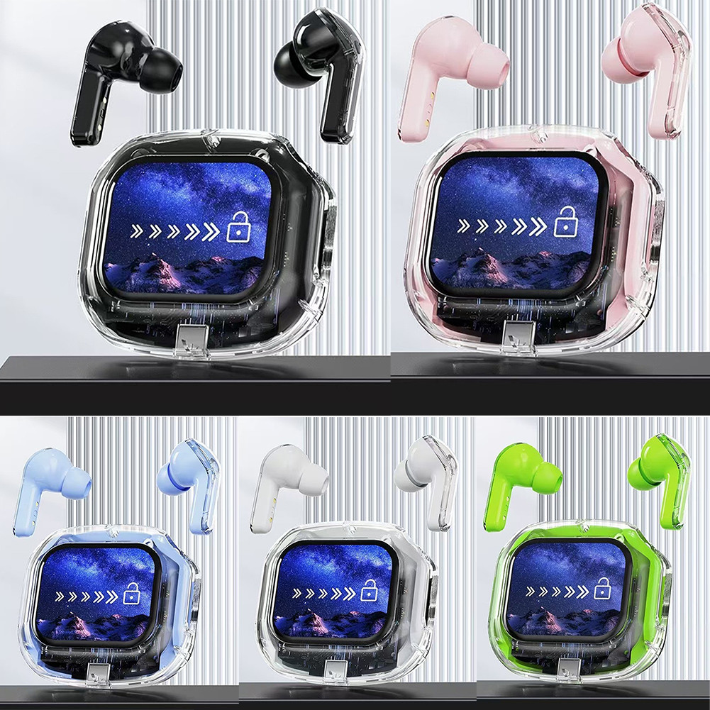 AirMax Wireless Earphone Transparent Noise Cancellation Touch Screen ...