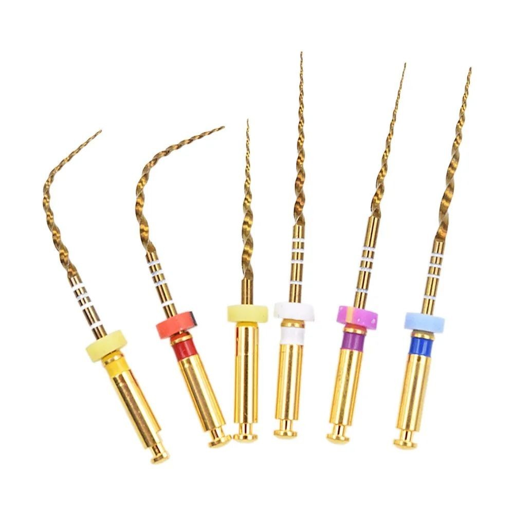 6Pcs 21/25mm Dental Endodontic NITI Rotary Files SX-F3 Endo X-Pro Gold ...