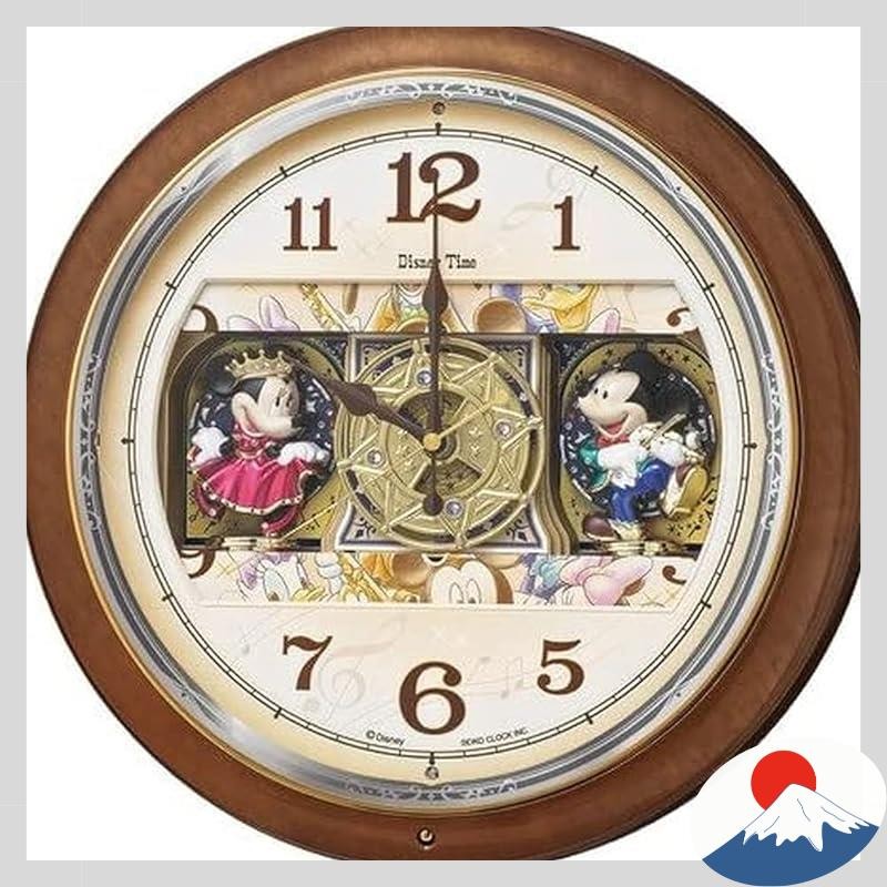 Seiko Clock Disney Mickey Mouse Minnie Mouse Radio-Controlled Wall ...