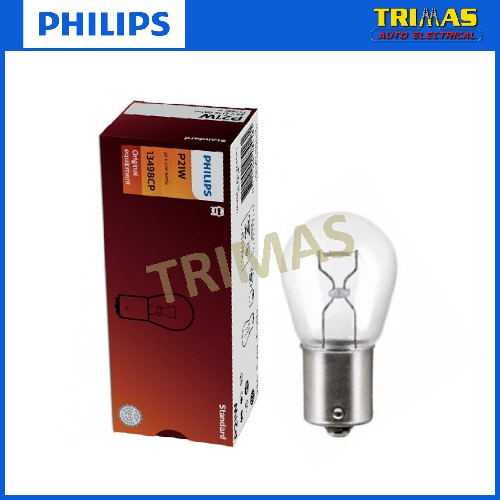 Philips P21W 24V Brake Light Reverse Signal Lamp Bulb (1PC) | Shopee ...