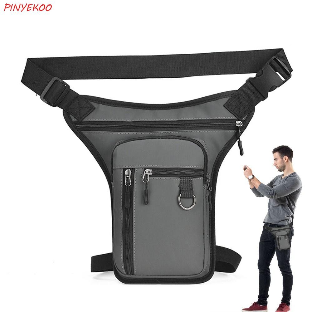 PINYEKOO Motorcycle Leg Bag Large Capacity Universal Waist Fanny Pack ...