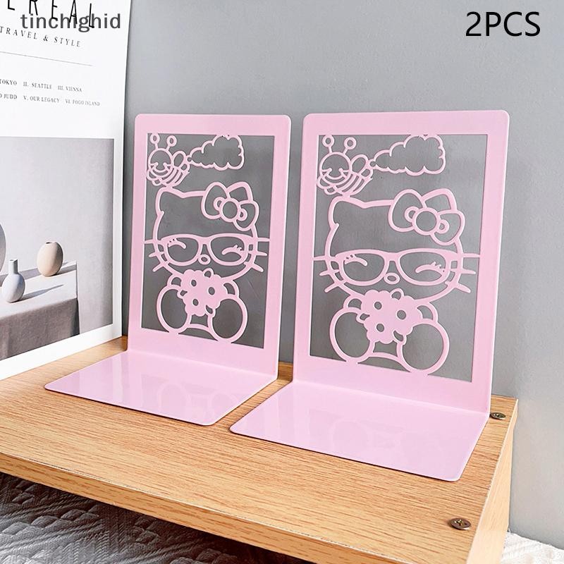 tinchighid Hello Kitty Kuromi Bookends Heavy Duty Bookends Metal ...