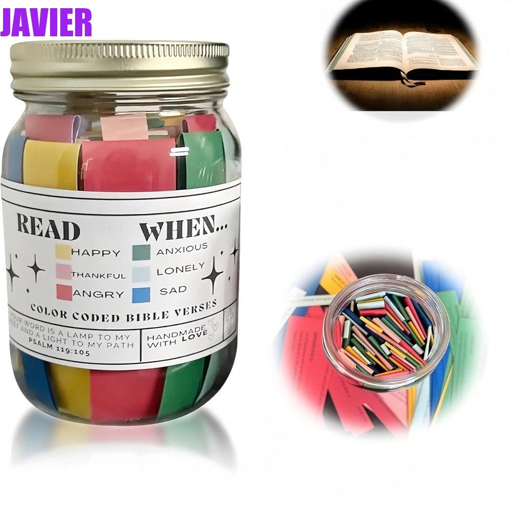 JAVIER Read Me When Bottle, Bible Notes Creative Bible Verse Jar ...