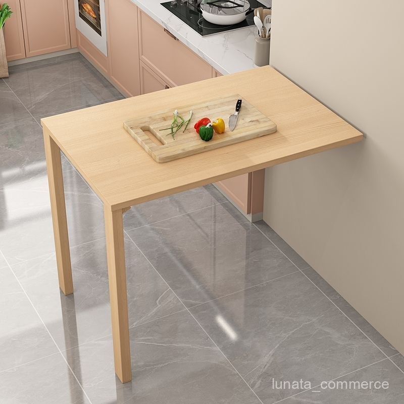 Small Household Flip-down Folding Table Invisible Table Learning Wall ...