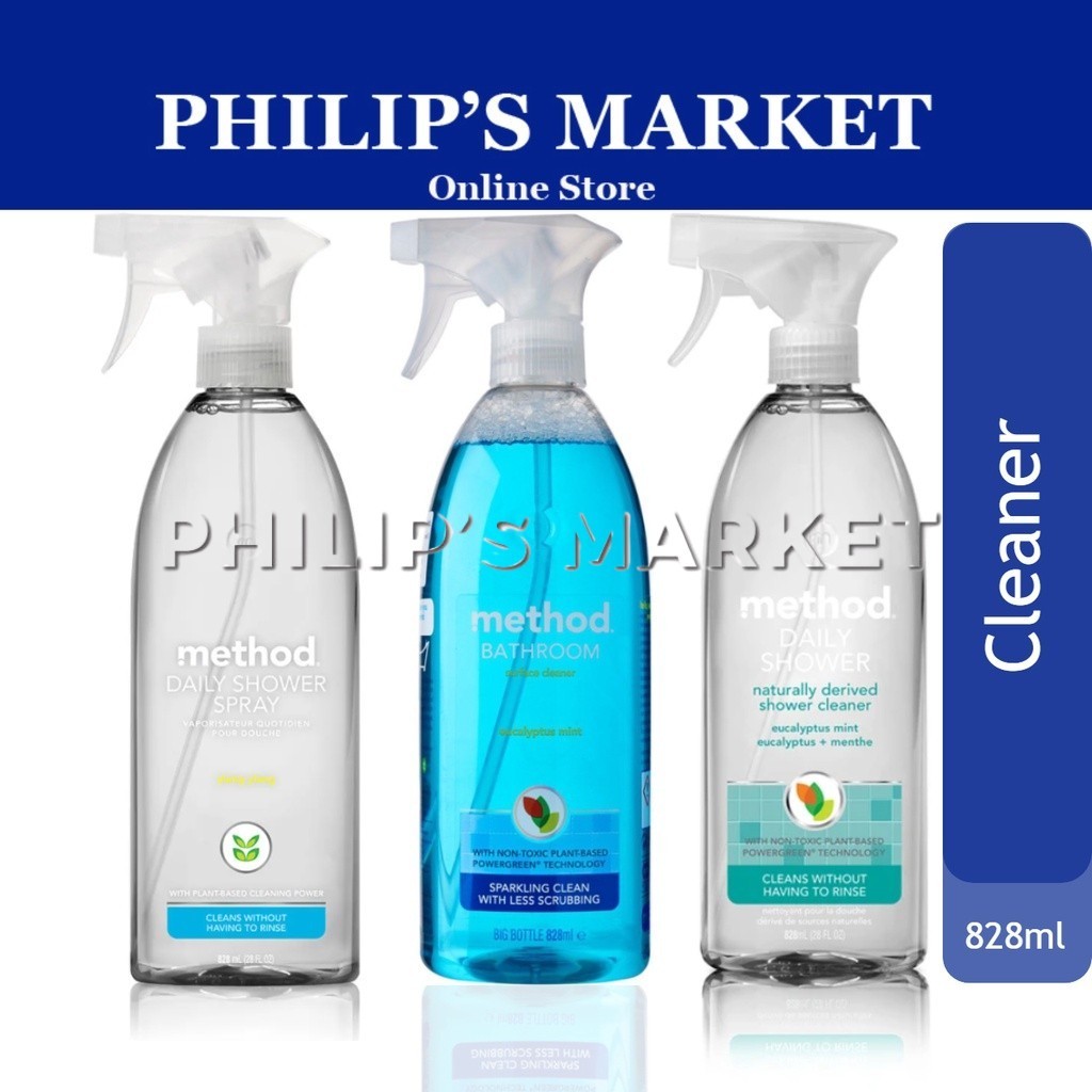 Method Bathroom Cleaner / Method Daily Shower cleaner 828ml | Shopee ...