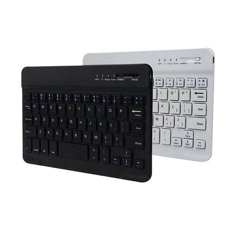 7" Mini Wireless Bluetooth Quiet Slim Keyboard for IOS&Android Windows ...
