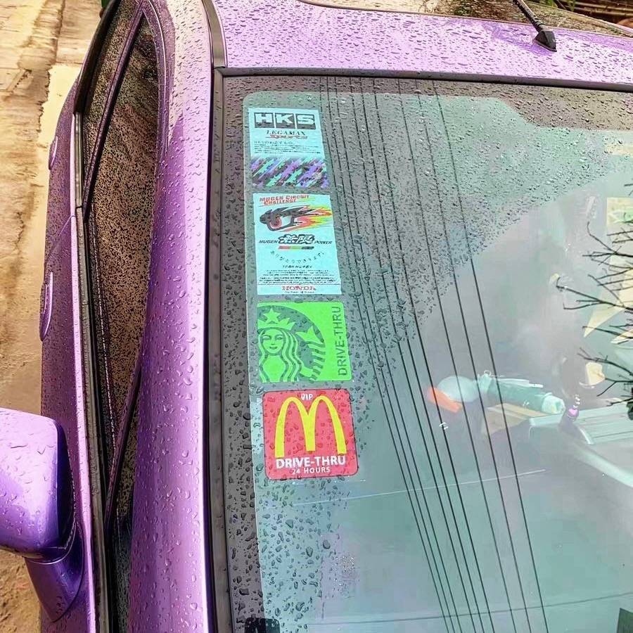 Mcdonald's KFC Electrostatic Sticker jdm Car Sticker Street Wear Hong ...