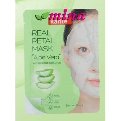 KARITE Mask Aloe Vera 30ml Mositurizing Real Petal Mask Antioxidant ...
