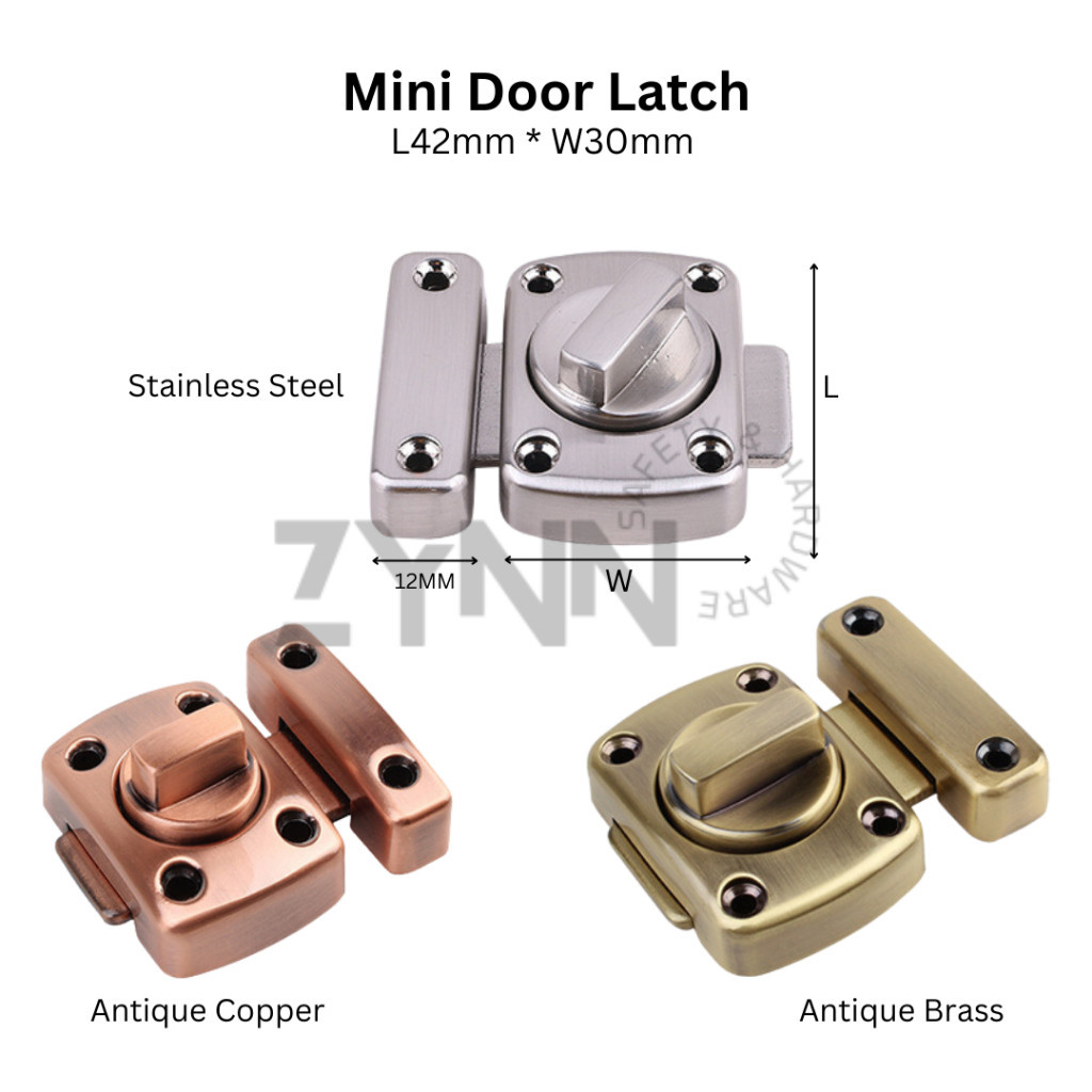 [SG STOCK] MINI DOOR LATCH Slide Door Lock Security Gate Security Door ...