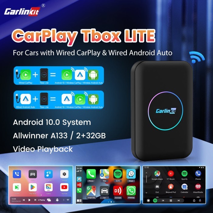 Carlinkit T Box Lite 2G+32GB Android Wireless System Apple Carplay And Wireless Android Auto ...