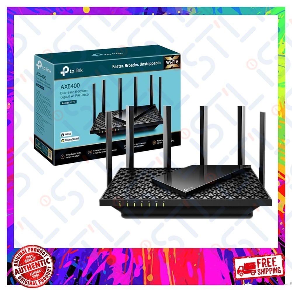 TP-Link Archer AX73 AX5400 Dual-Band Gigabit Wi-Fi 6 Router | Wifi 6 ...