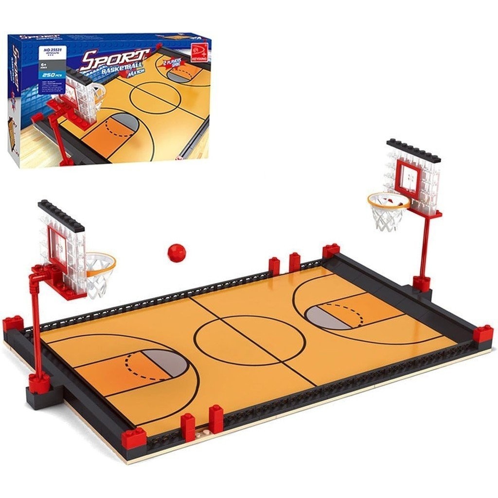 Sports Basketball Court Building Blocks Set,Contains 8 Basketball ...