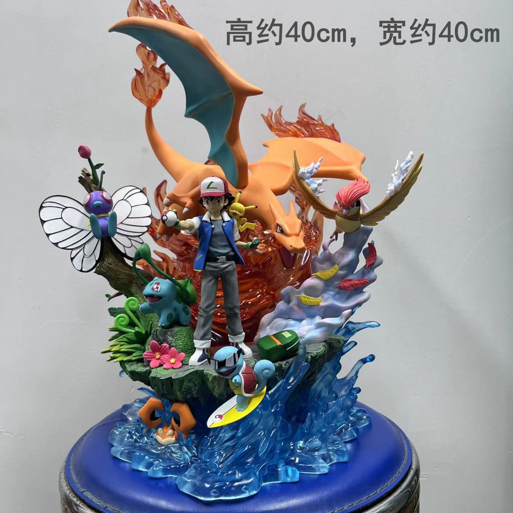 Sg SELLER Pokemon Pokémon Xiaozhi Family Portrait Fire-breathing Dragon ...