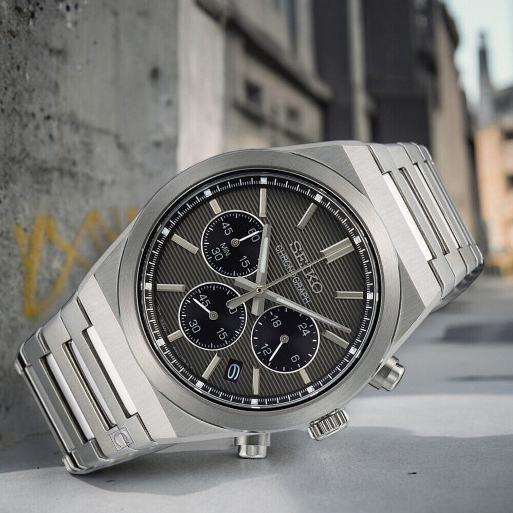 [Original] Seiko SSB455P1 Conceptual Regular Grey Chronograph Analog ...