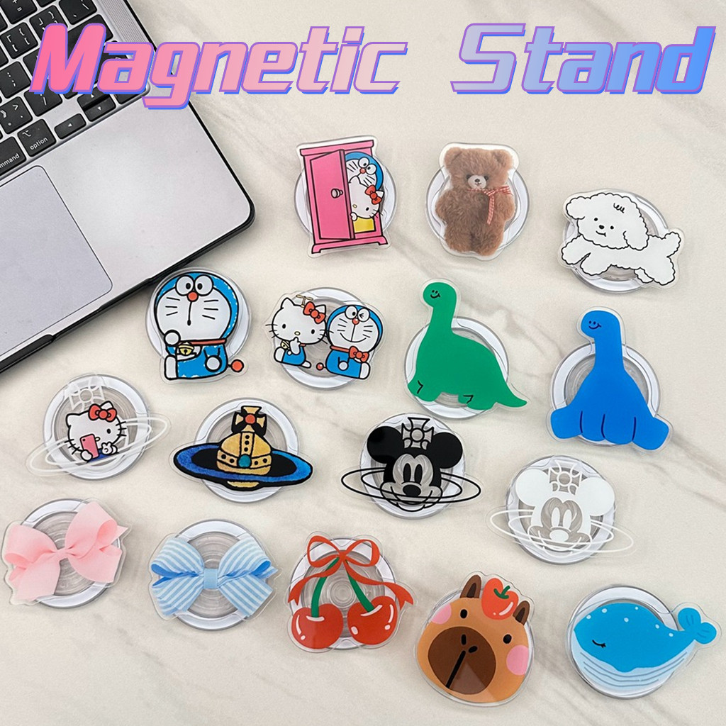Magnetic Attraction Phone Holder Creative Stand Kickstand Cartoon ...