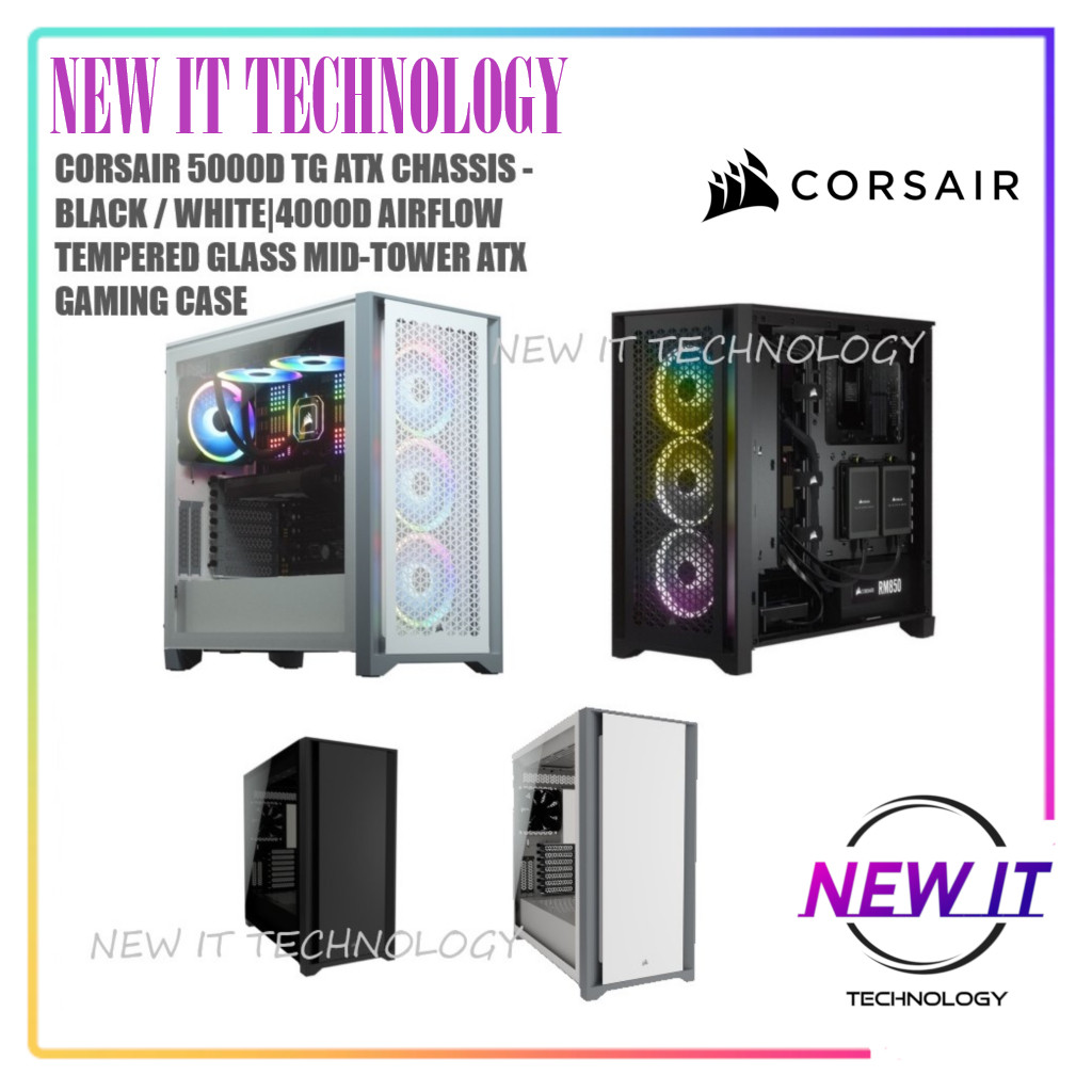 CORSAIR 3000D / 3500X / iCUE Link 3500X / 4000D / 5000D T.G Airflow Mid ...