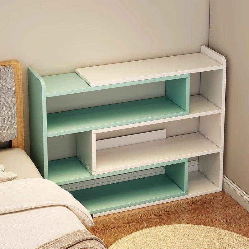 Bedside bookshelf Floor shelf Household bedroom storage shelf ...