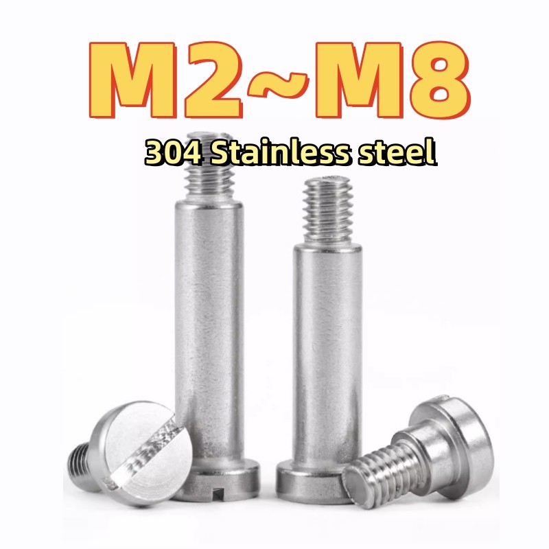 304 Stainless Steel Slotted Shoulder Screws Positioned Shaft Shoulder ...