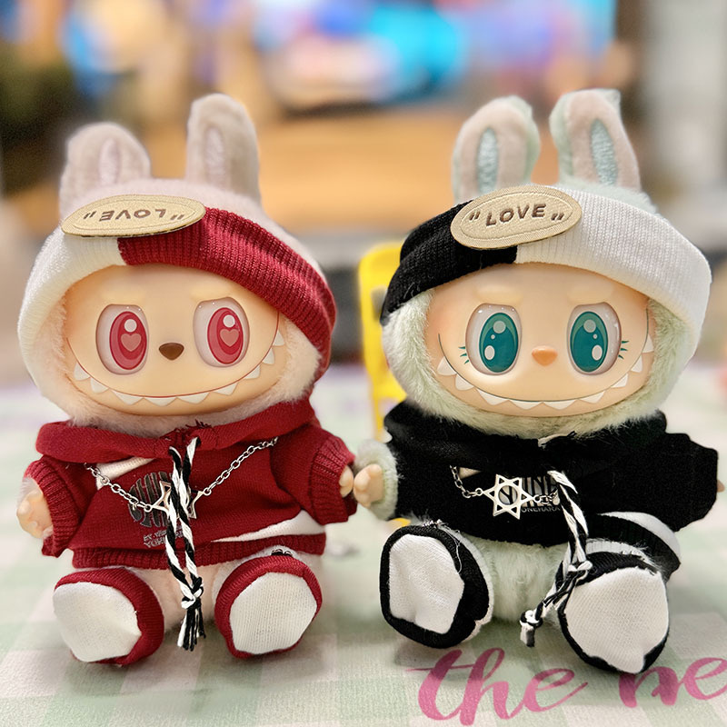 Cartoon Labubu Doll Clothes Set Labubu V2 DIY Clothes Plush Doll ...