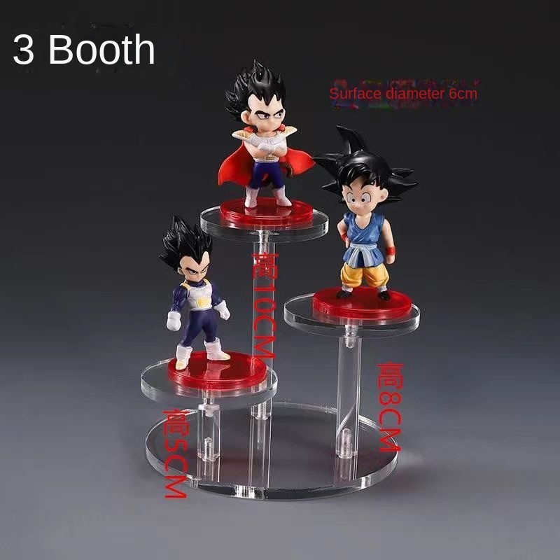 Sg SELLER Doll Display Stand Acrylic Figure Round Ladder Storage Rack ...