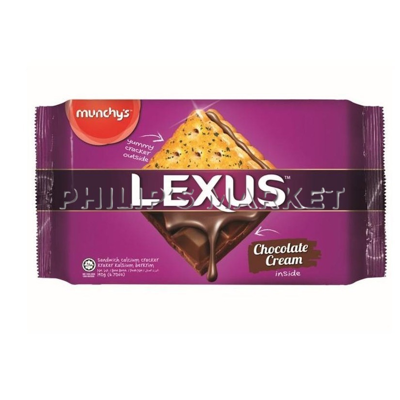 Munchy's Lexus Chocolate Sandwich Biscuits 190g | Shopee Singapore