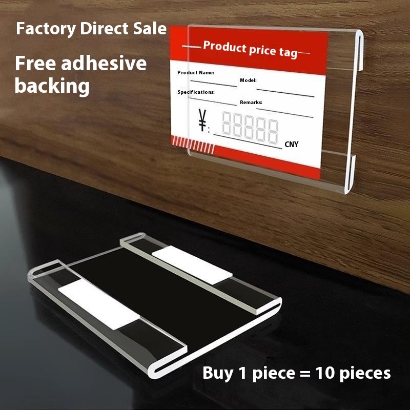 2025Hot Selling Acrylic Card Slot Label Price Tag Self-Adhesive Price ...