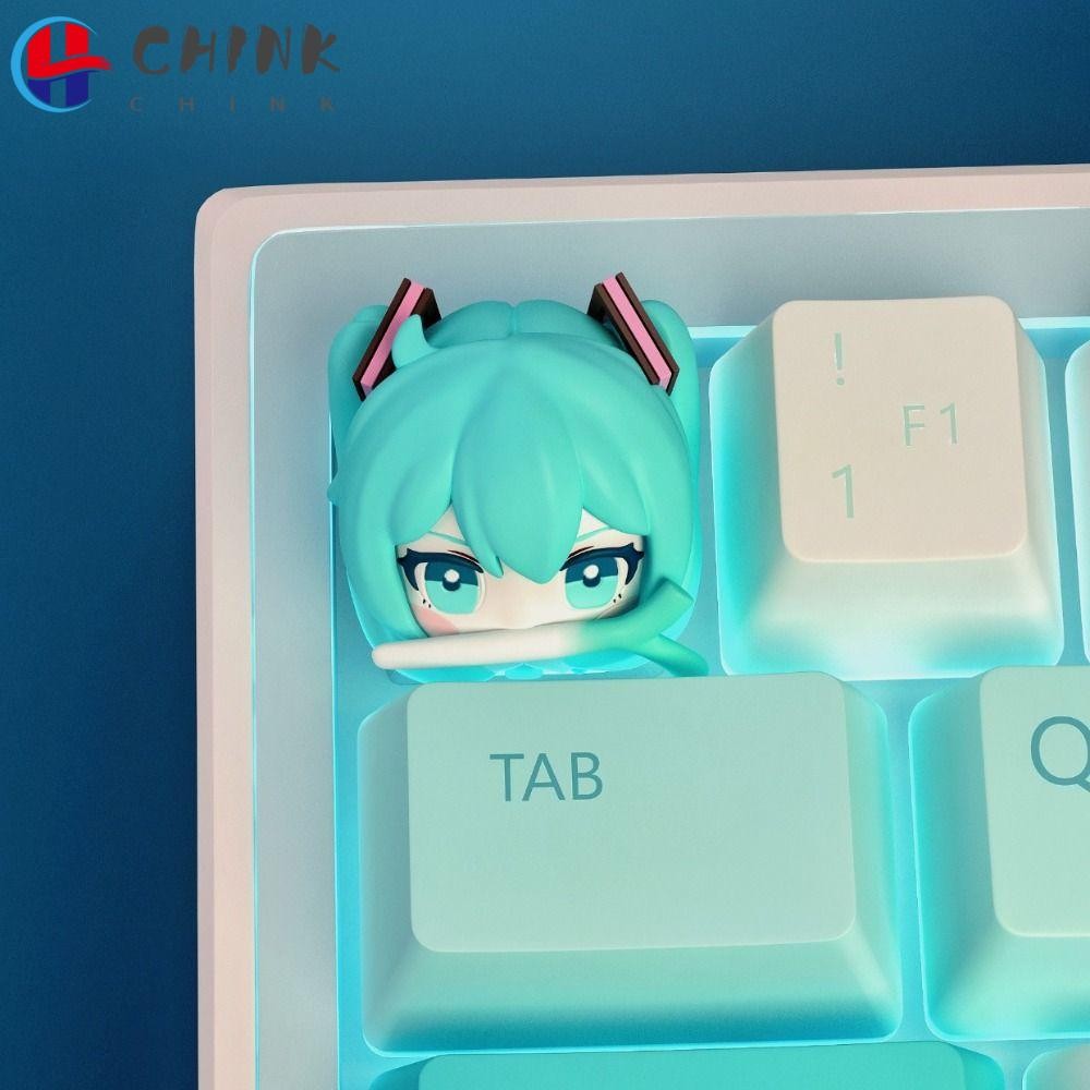 CHINK Mechanical Keyboard Keycap, Anime Esc Key Hatsune Miku Keycap ...
