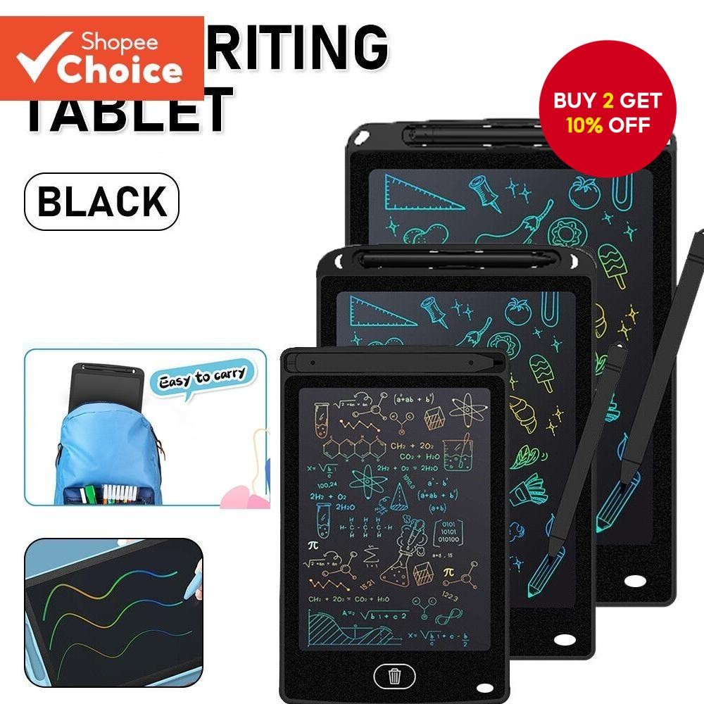 8.5/10/12 Inch Colorful LCD Writing Tablet with string for Kid 3 4 5 6 ...