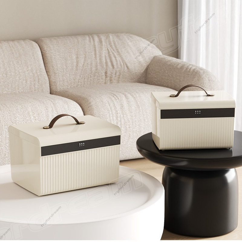 2 Layer Lockable Storage Box Password Container Locked Storage Box ...