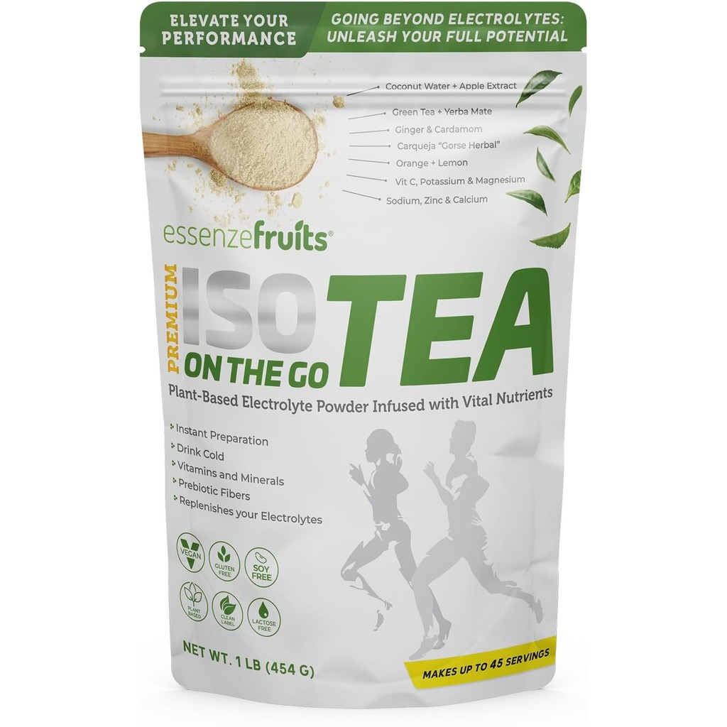 ISOTEA Plant-Based Electrolytes Powder & Hydration - Daily Drink - Low ...