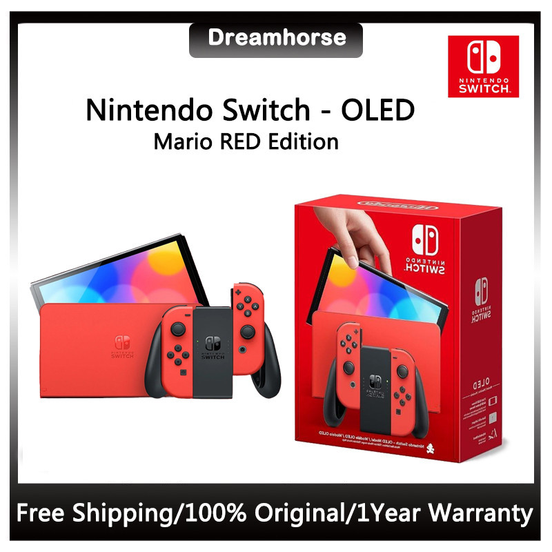 Nintendo Switch - OLED Model: Mario Red Edition | Shopee Singapore