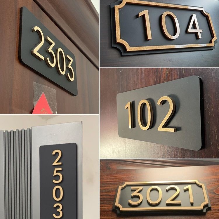LIBRA Magnetic door number customization Hotel apartment room number ...