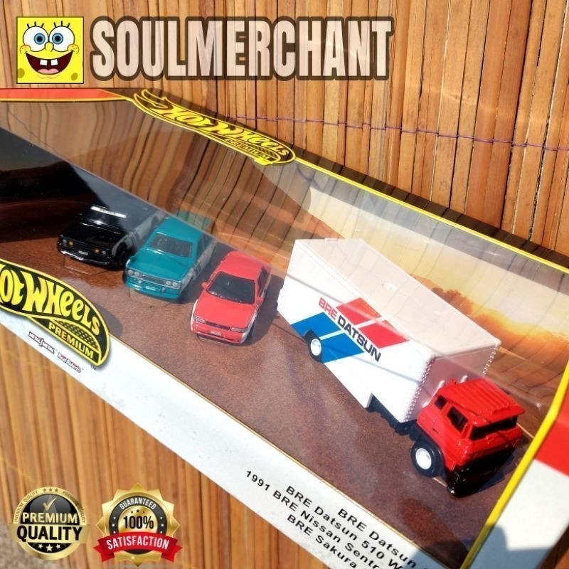HOTWHEELS PREMIUM DIORAMA NEW LOOSE BRE DATSUN 510 WAGON 620 NISSAN ...