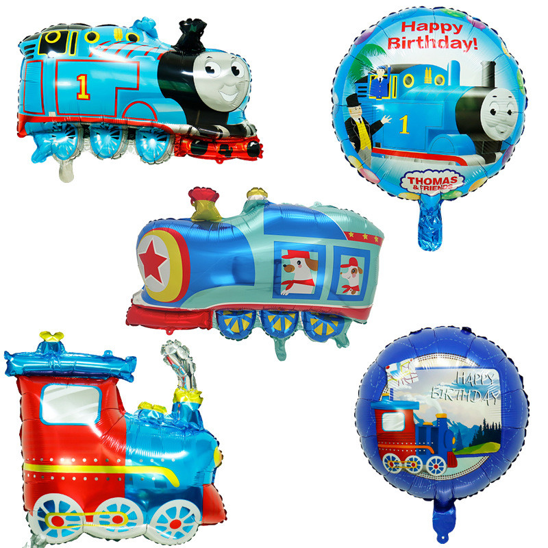 Cartoon Thomas the Tank Engine Shaped Aluminum Film Balloon Children's ...