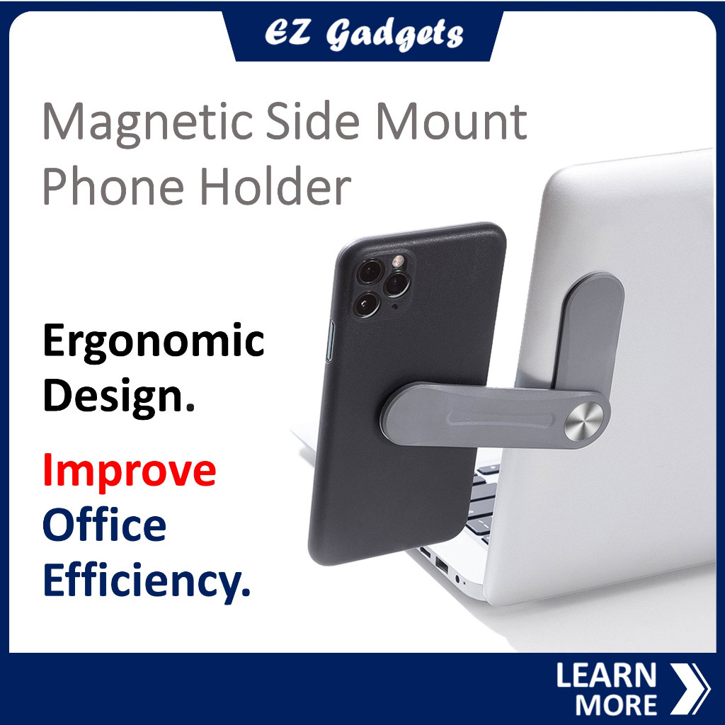 Magnetic Side Mount Phone Holder Laptop Portable Expansion Bracket ...