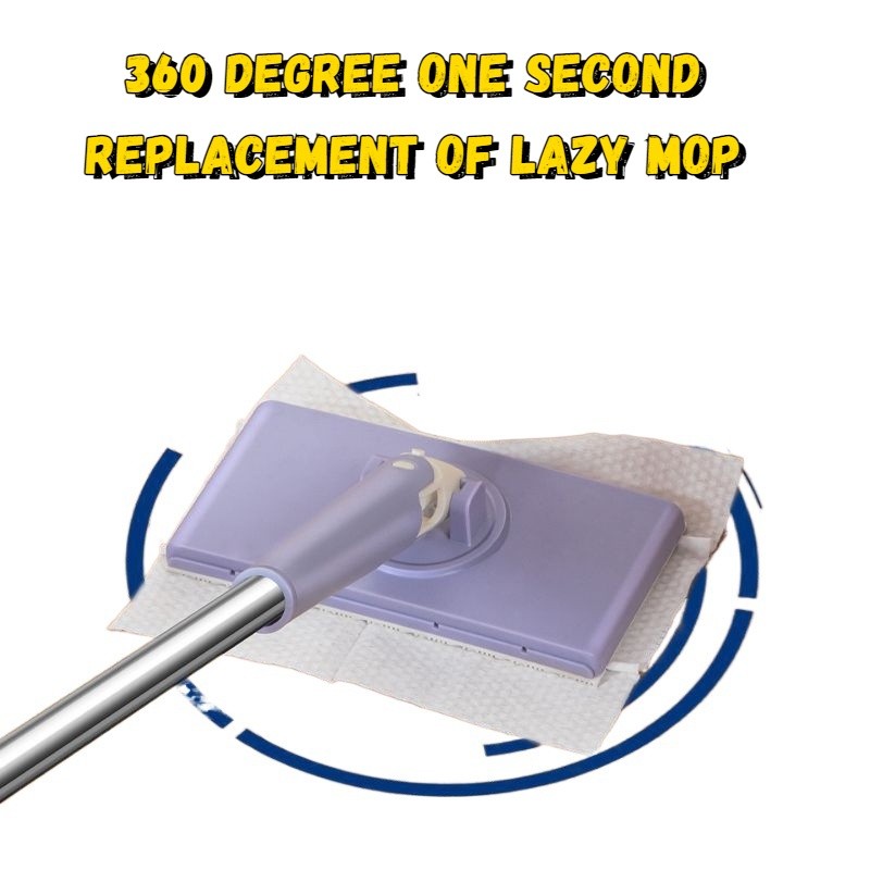 ready stock Flat mop lazy person no need to wash small mop, disposable ...