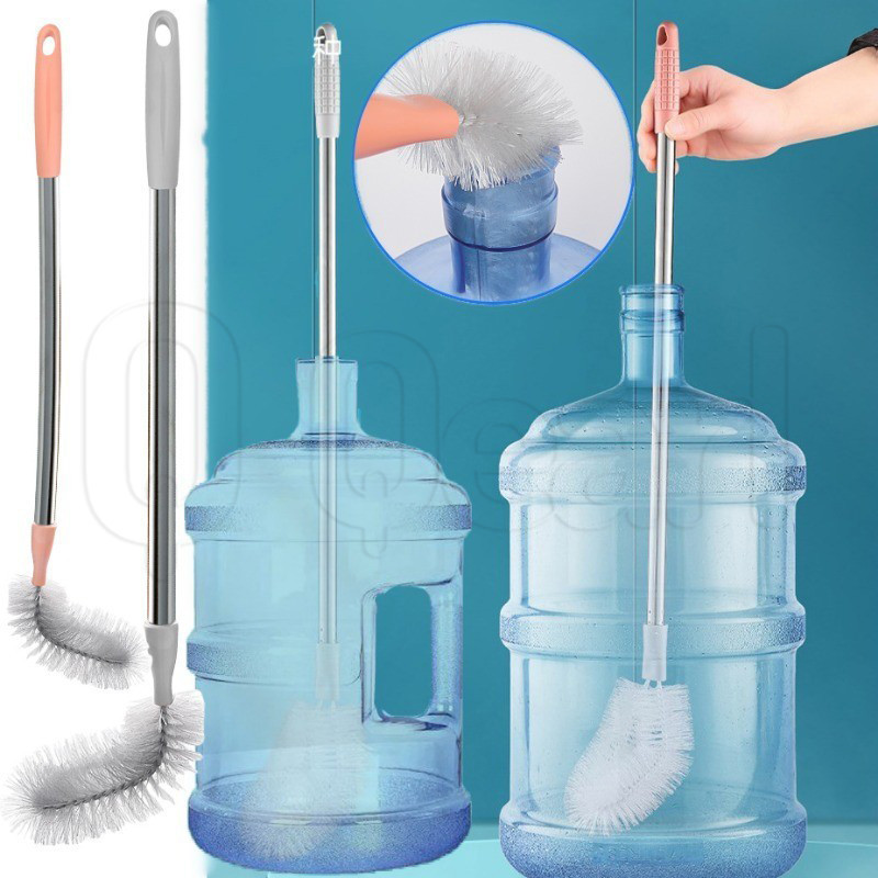 54cm Long Handle Cleaning Brush - Stainless Steel Bucket Brush - L-shaped Mineral Water Bucket ...