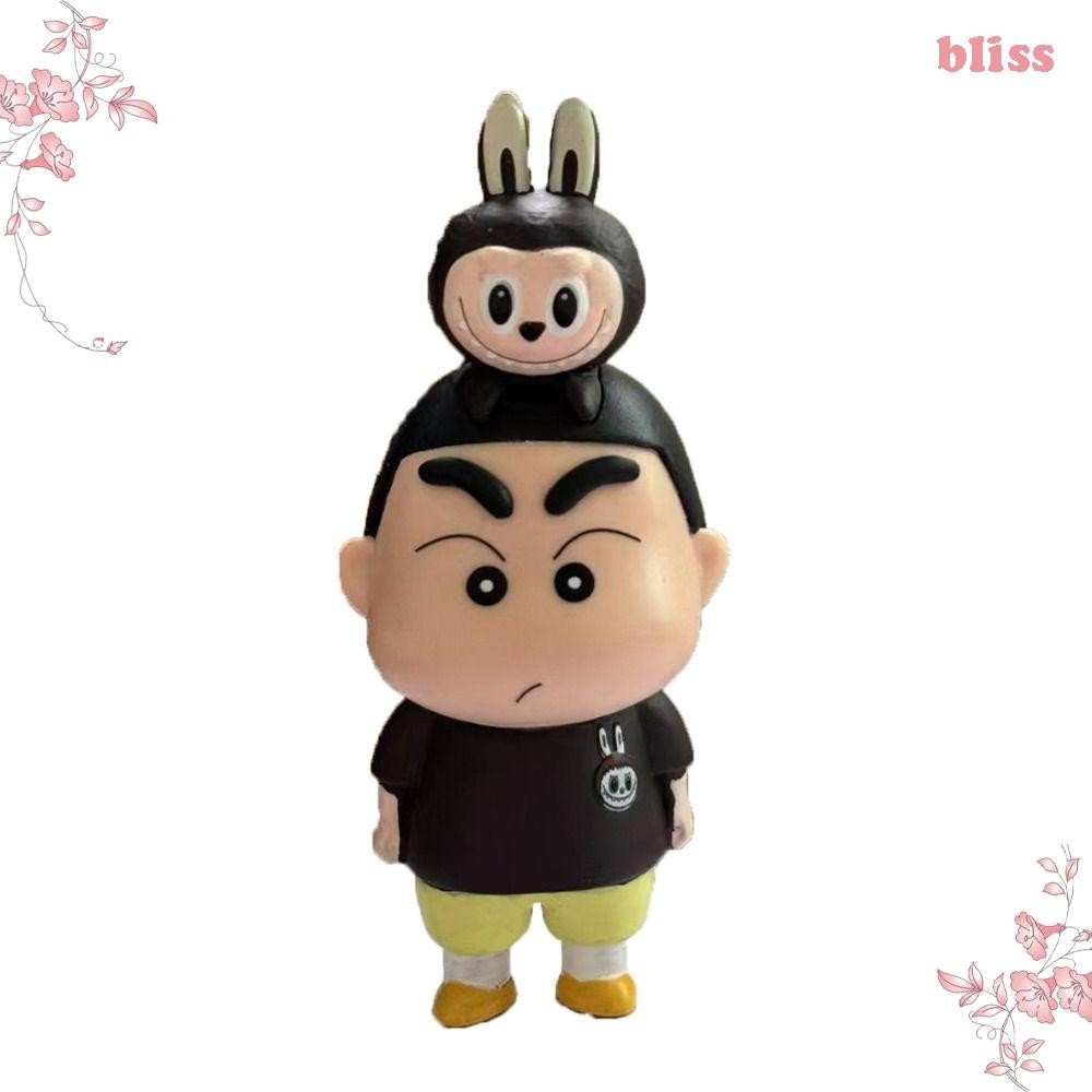 BLISS Labubu Crayon Shin-Chan Figure, PVC Doll Statue Crayon Shin-Chan ...