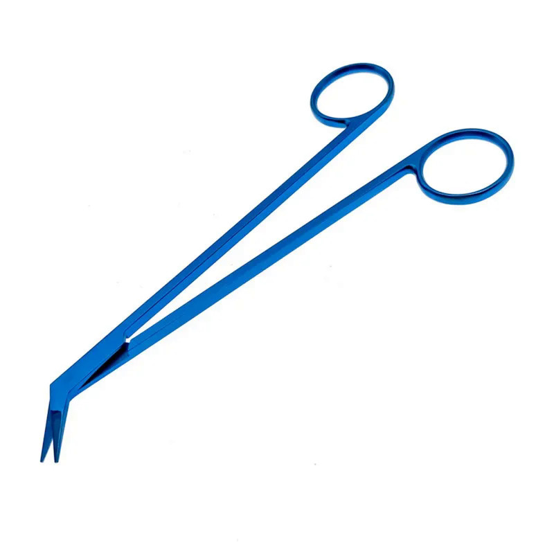 Micro Vascular Scissor 45 Crown Angle Scissors Blunt tip Titanium ...