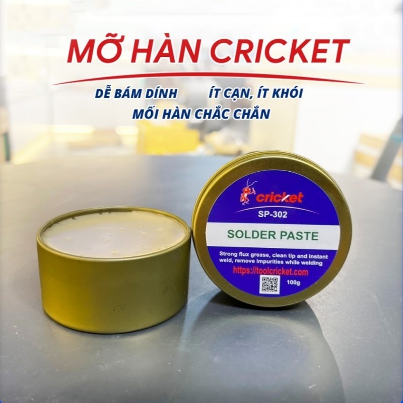 [HCM] Cricket solder paste 100gr - Super adhesive solder paste, easy to ...