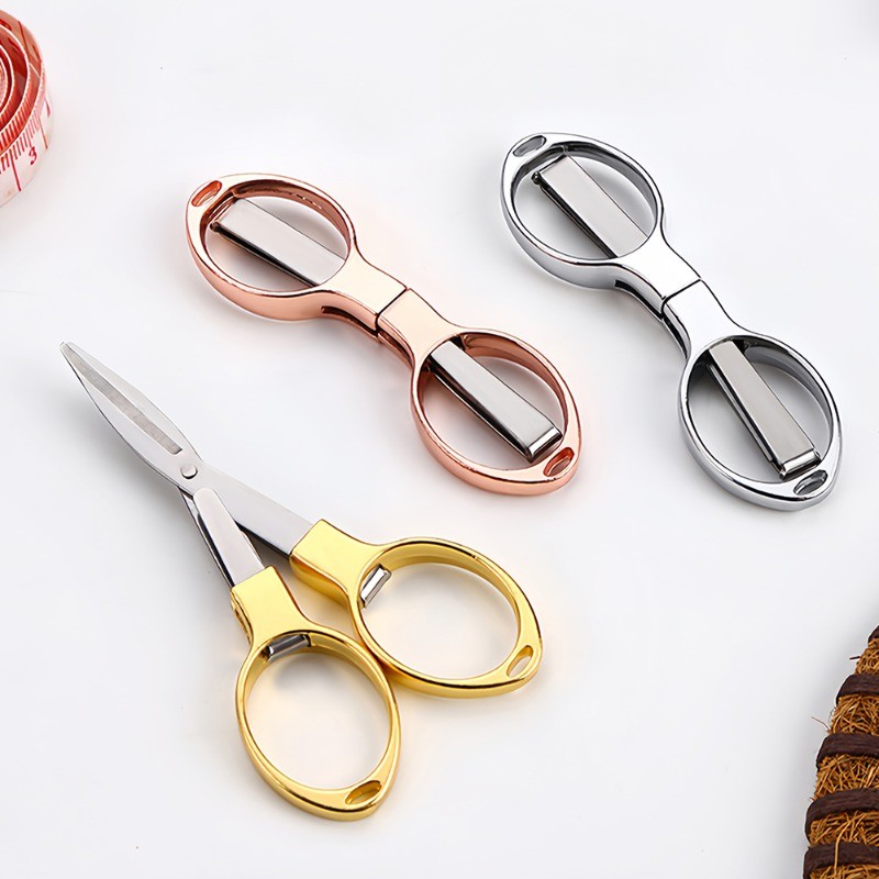 1pcs Creative Glasses Shaped Folding Scissors Mini Foldable Travel ...