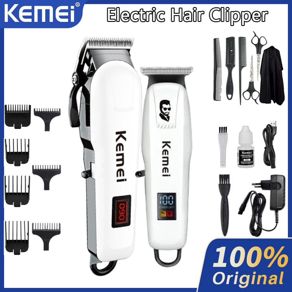 Kemei Professional Electric Hair Clipper Set Stainless Steel Hair ...