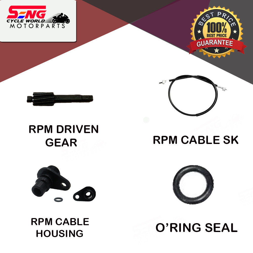 YAMAHA RXZ TACHOMETER RPM DRIVEN / RPM CABLE / RPM CABLE HOUSING / RPM ...