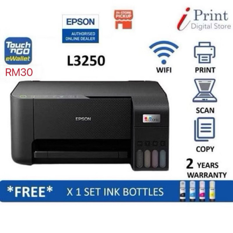 EPSON L3210 / L3250 / L3256 / L3150 / L1210 / L121 All-in-One Ink Tank ...