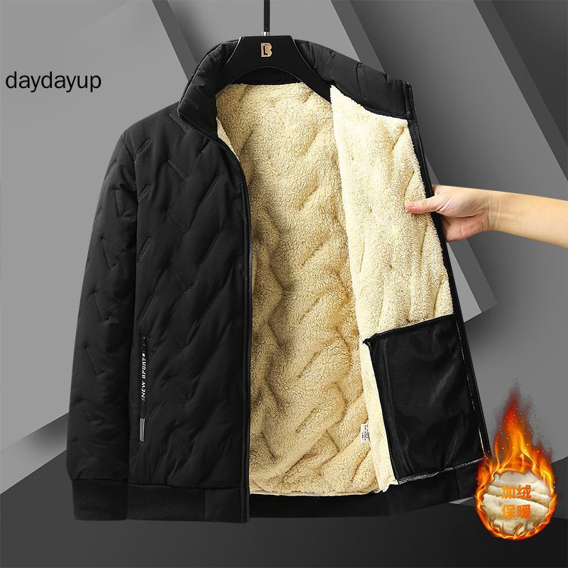 Men Cotton Jacket with Thick Fleece and Warmth for Autumn and Winter ...