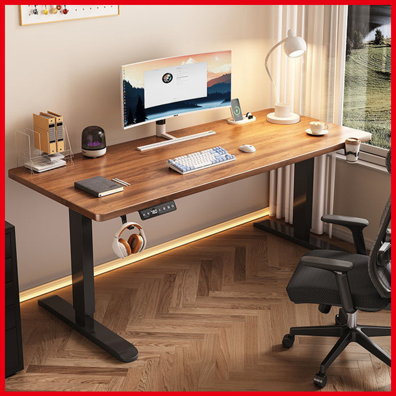 Adjustable Table New Solid Wood Smart Electric Lift Table Home Office ...